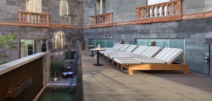 Open pool - SPA-center of Tufenkian Historic Yerevan Hotel, Yerevan city